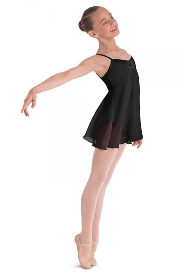 Bloch Girls Juliet Camisole Skirted Leotard Dress CL7047 Black White ...