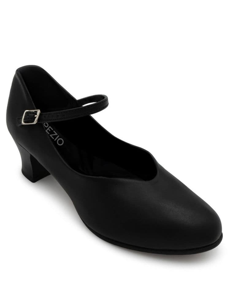 Capezio 550 Junior Footlight Character Stage Shoe 1 5" Heel Black