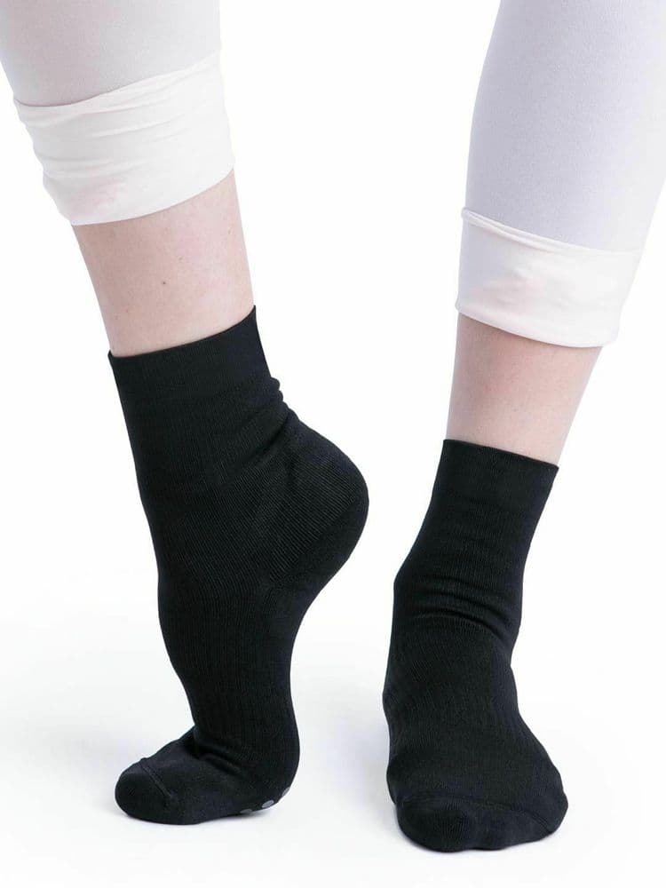 CAPEZIO Lifeknit Sox Dance Ankle Socks Compression Slip-free Life Knit H066