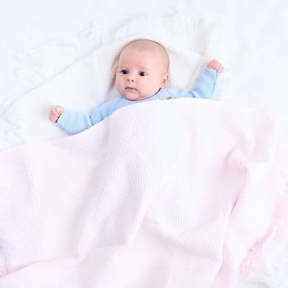 Blue baby shawls