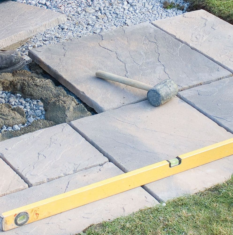 Brett Paving-Manmade Bronte -Weathered Buff-PAVING SLABS SINGLE SIZE ...