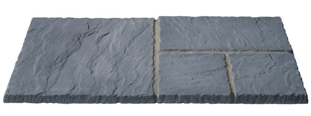 Brett Paving-Manmade Canterbury -Slate Grey-PAVING SLABS SINGLE SIZE ...