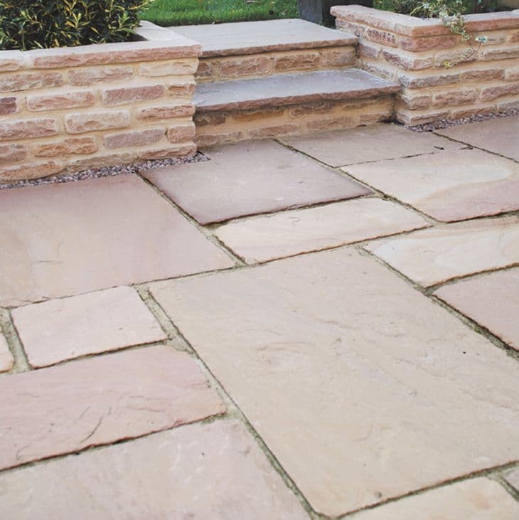 Global Stone Paving-Antique Sandstone Old Rectory -Modak Rose-PAVING ...