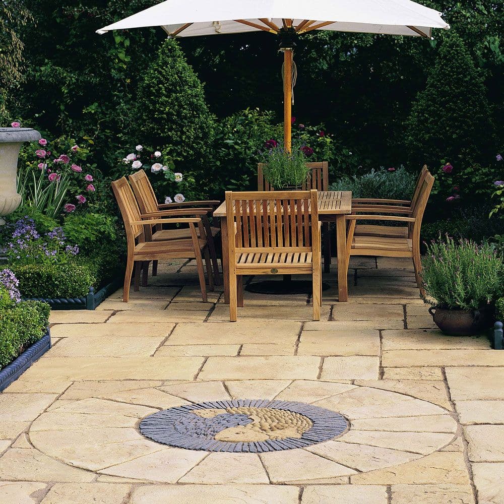 Stonemarket Paving-Manmade Millstone -Honey Gold-PAVING SLABS SINGLE ...