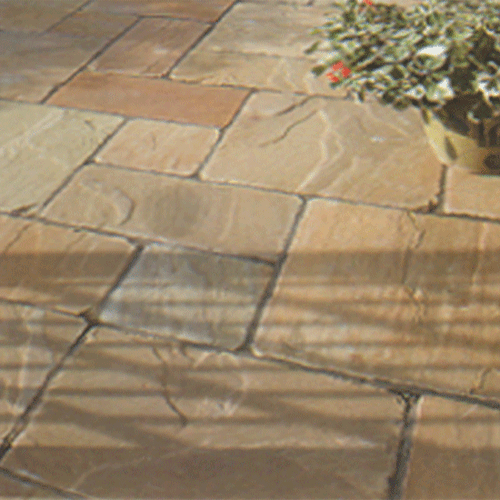 Borderstone Paving-Riven Sandstone-Scottish Glen-PAVING SLABS MIXED ...