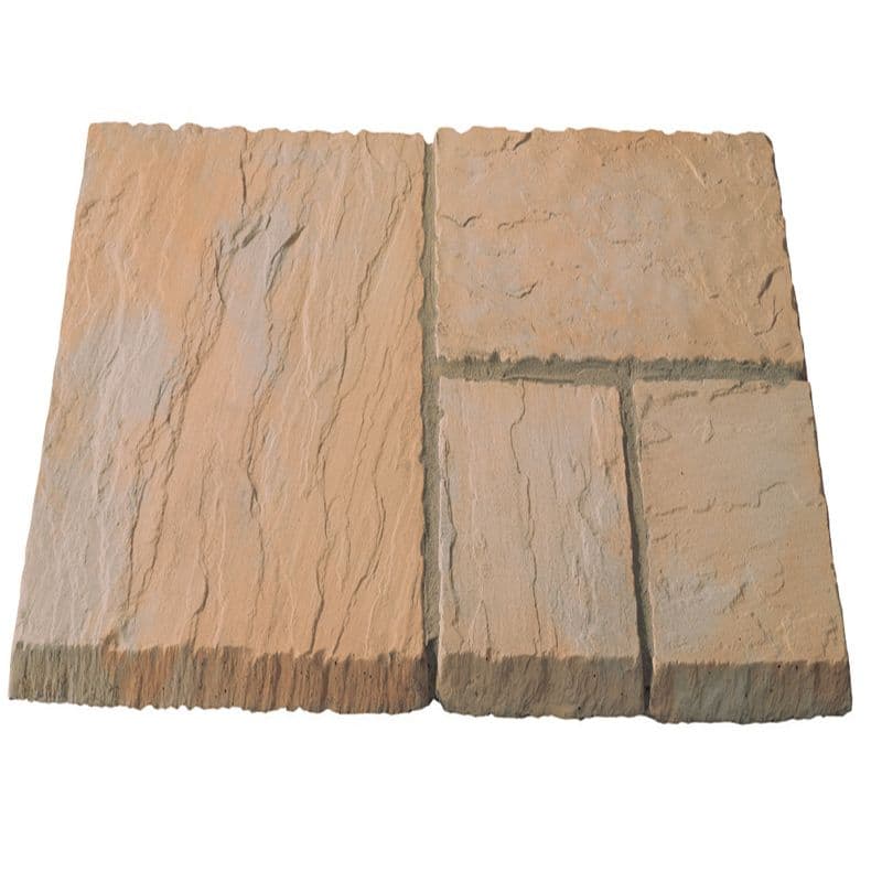 Brett Paving-Manmade Canterbury -Mellow Amber-PAVING SLABS SINGLE SIZE ...