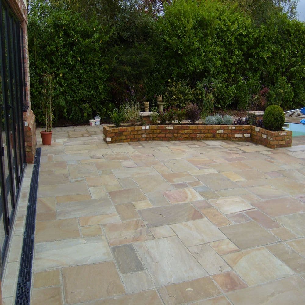 Natural Paving-Riven Sandstone Classicstone -Camel Harvest-PAVING SLABS ...