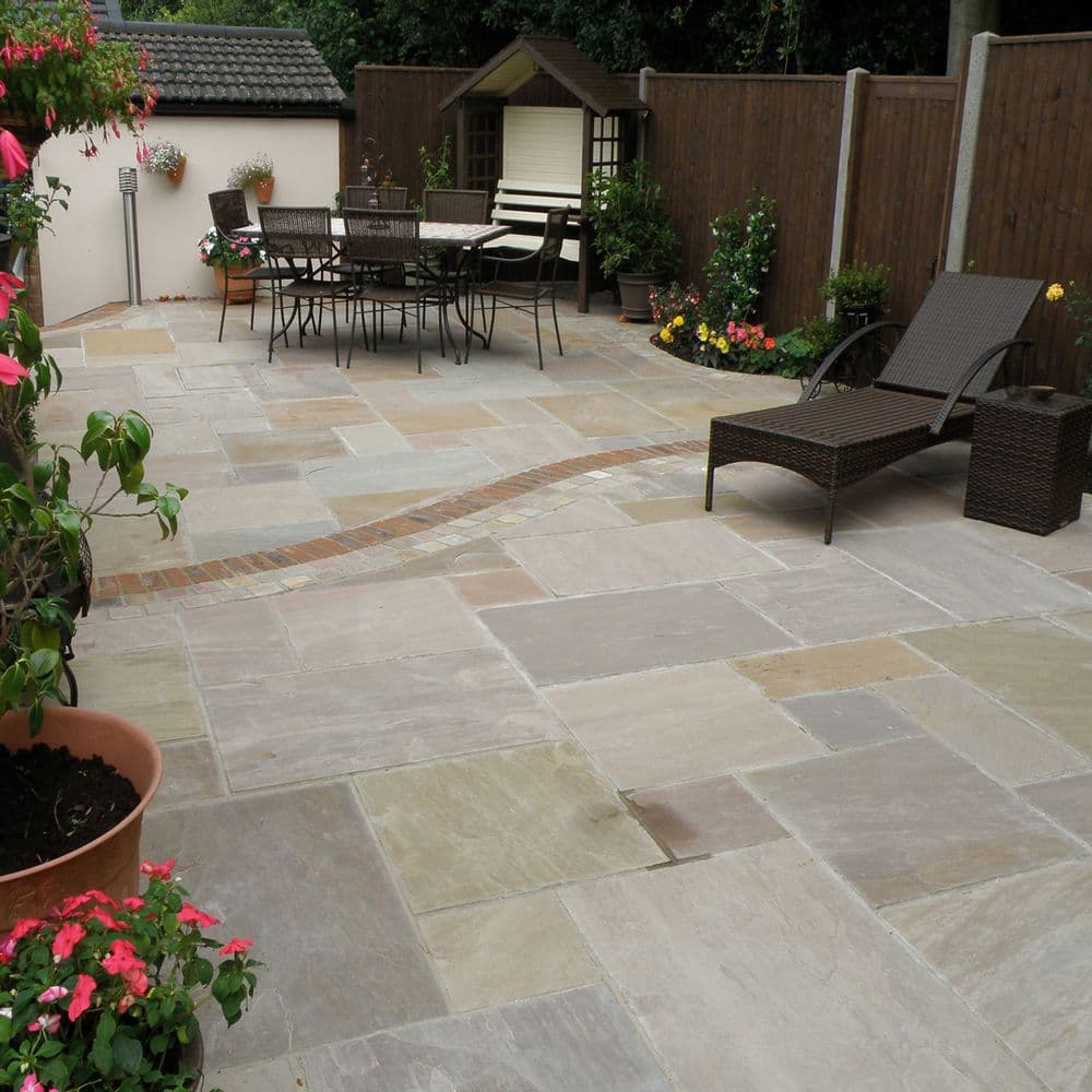 Natural Paving-Riven Sandstone Classicstone -Raj Lakeland-PAVING SLABS ...
