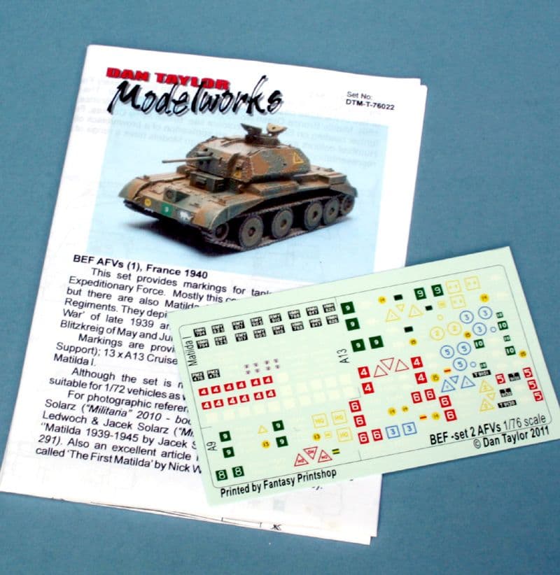 BEF AFVs set 1