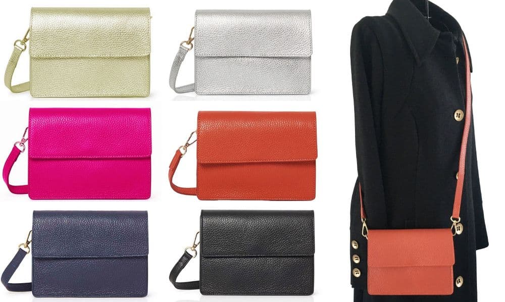 Clutch Crossbody Bag Shoulder Bag Box Shape Envelope Flap Italian ...