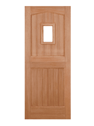 Hardwood Stable 1 Pane Double Glazed Door
