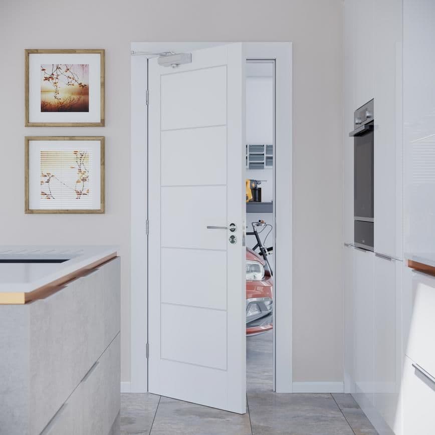 Linear FD30 White Interior Fire Door