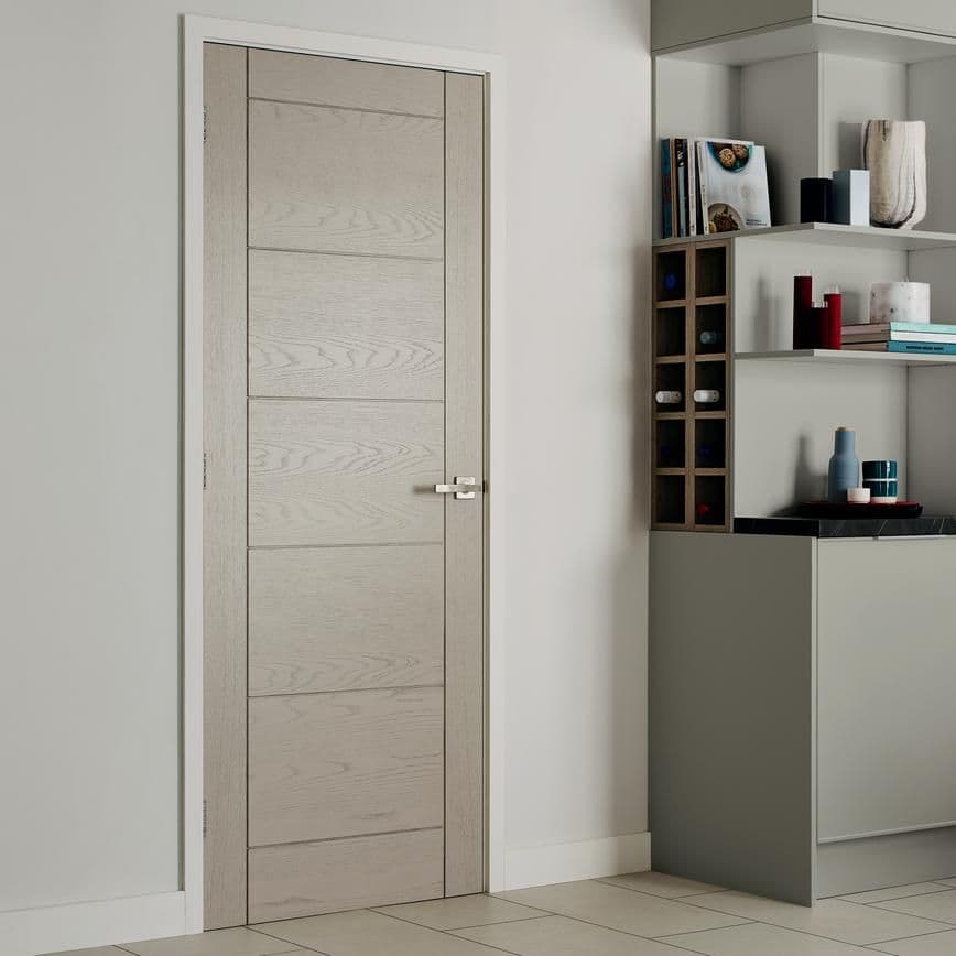 Linear FD30s Front Entrance Fire Door Set