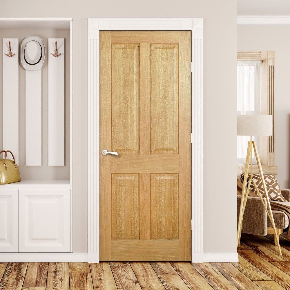 Regency 4 Panel Oak Pre Finished Interior Door