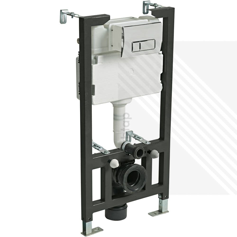 CYCLONE CONCEALED UNIVERSAL 1 00 - 1 20M WALL HUNG WC FRAME AND CISTERN ...