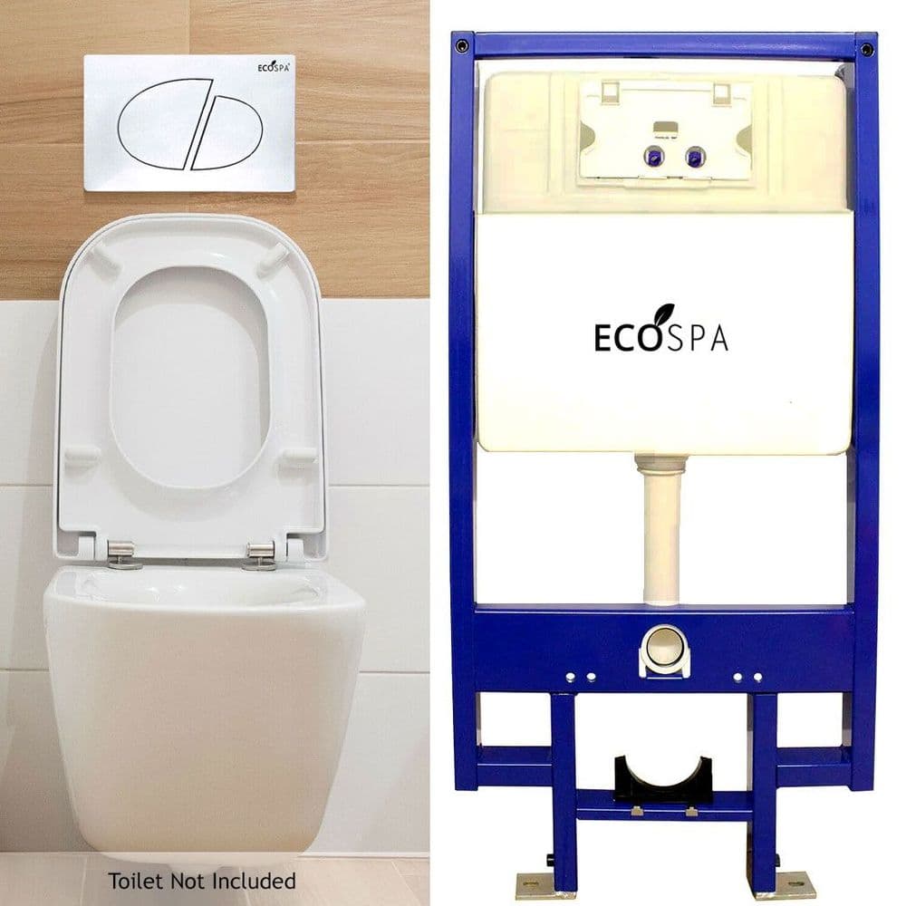 Super Slim Concealed WC Toilet Frame & Cistern With Stylish Dual Flush ...