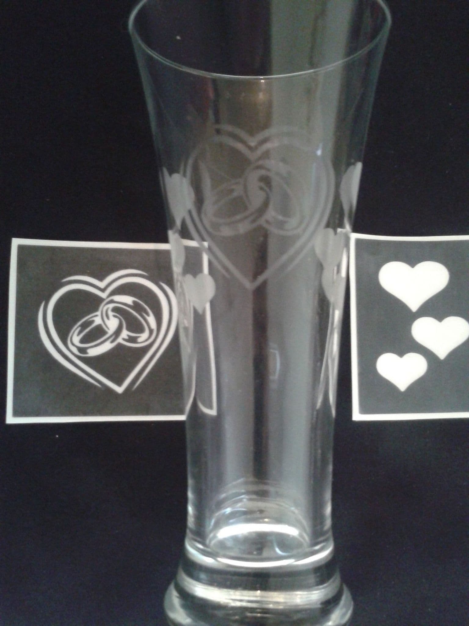 Wedding Stencils For Etching Glass