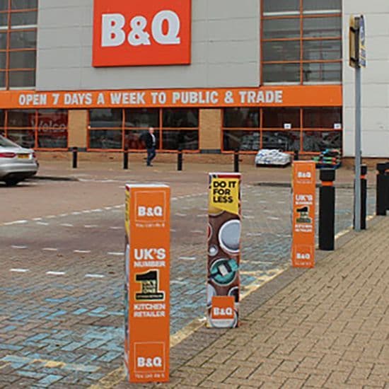 Bollard Advertising Covers printed