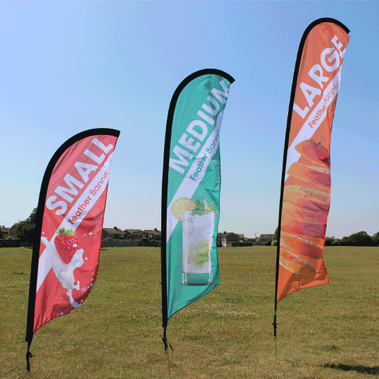 Feather Flying Banners