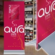 Monolith Vertical Floor Standing Sign with Wedge Base