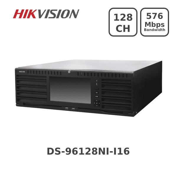 12MP Hikvision DS-96128NI-I16/ 128 Channel Network Video Recorder ...