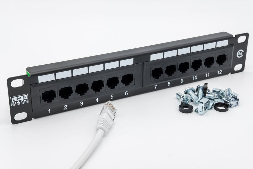 1U 10" 12 Port CAT5e SOHO Patch Panel UTP PPAN-12-10
