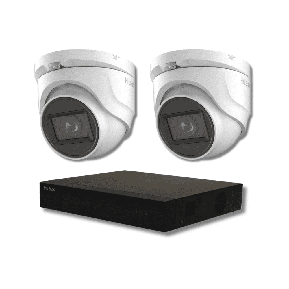 4k HiLook By Hikvision TK-2148TH-MM TVI Kit 4 Channel DVR-204U-K1 C & 2 ...