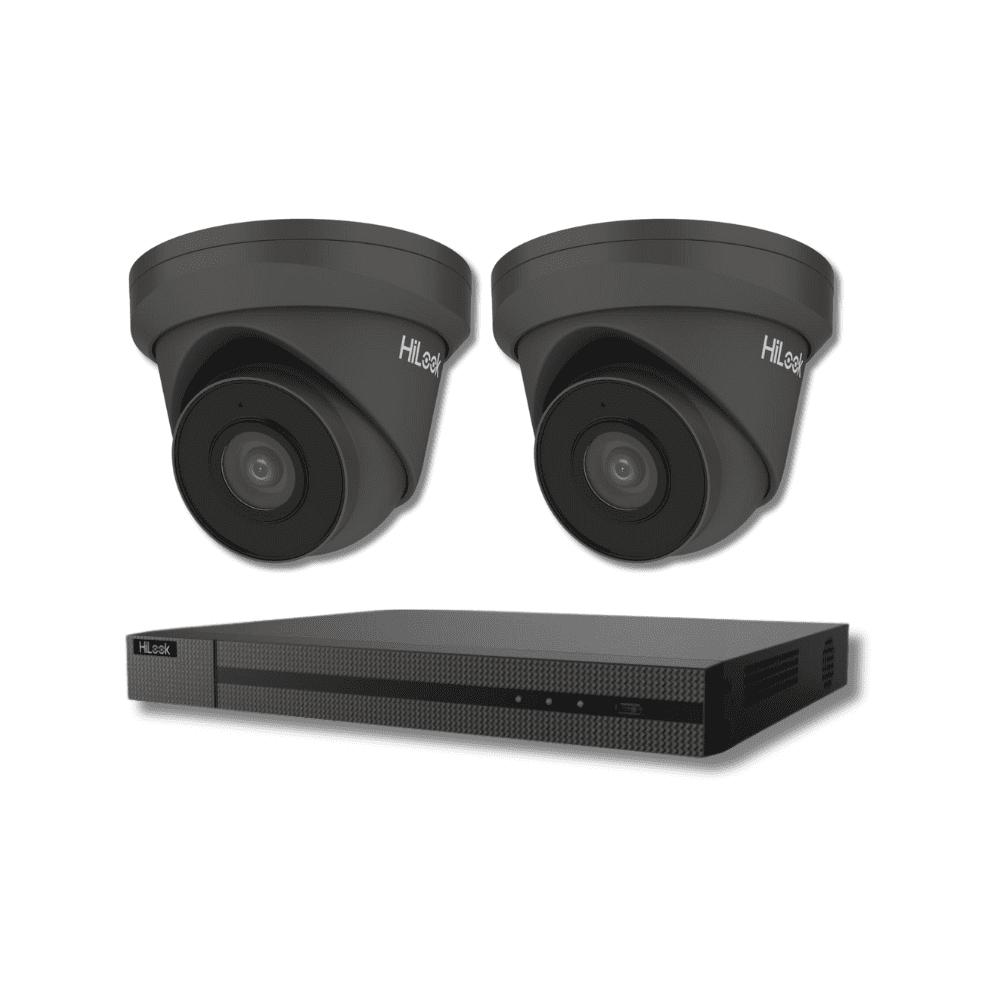 5MP HiLook by Hikvision IPC-T250H-MU Metal Base Built-In Mic 2 Camera ...