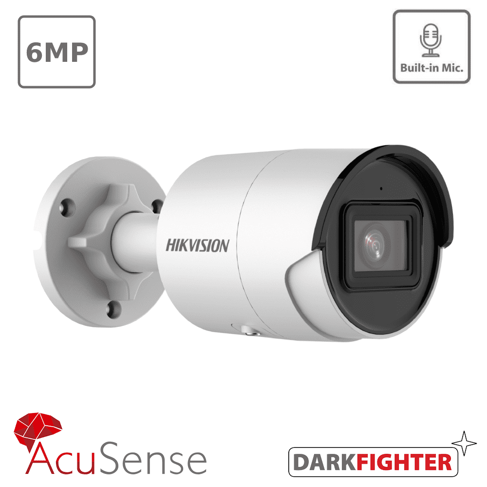 6mp Hikvision Ds 2cd2066g2 Iu Acusense Mini Bullet Network Camera