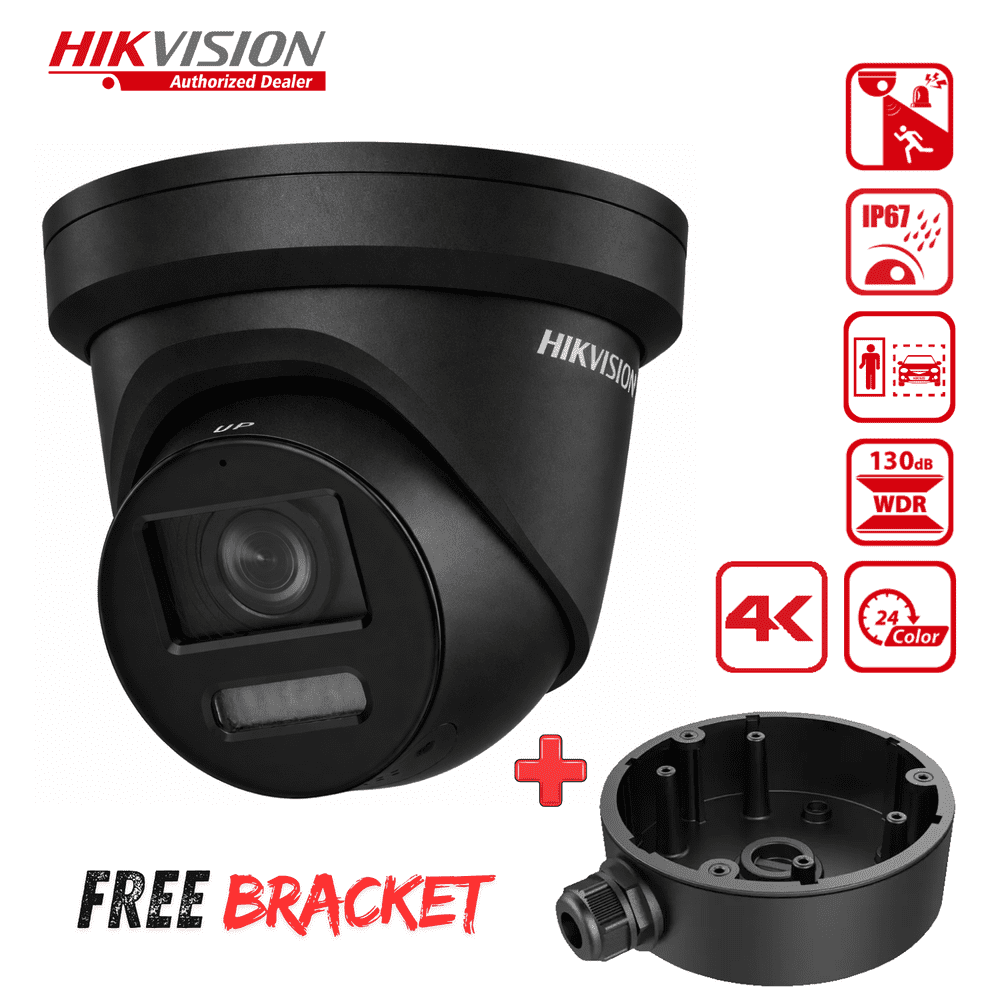 8 MP HIKVISION DS-2CD2387G2-LSU/SL Black COLORVU IP POE TURRET CAMERA Offer