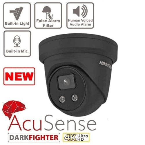 Hikvision Network Camera | Black | AcuSense | CCTV Direct UK