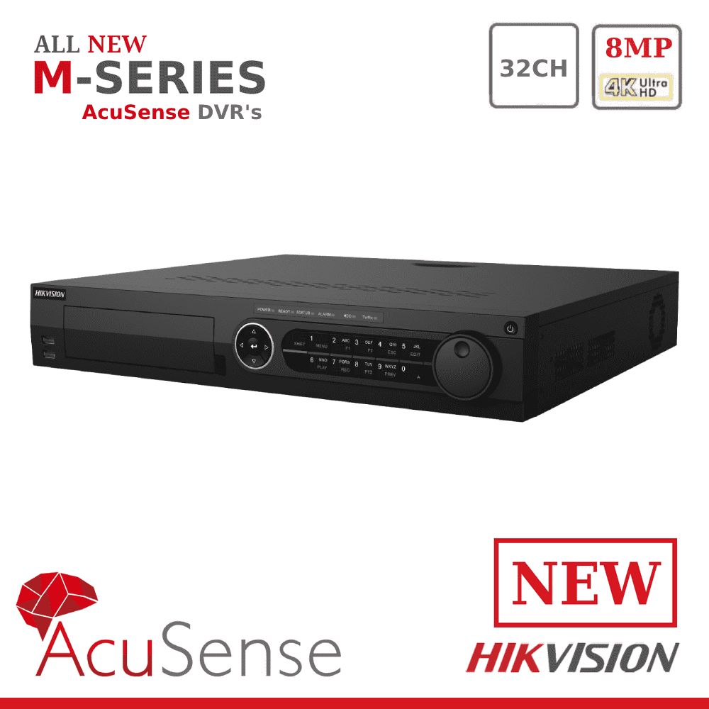 8MP Lite iDS-7332HUHI-M4-S Hikvision Turbo HD DVR 32 Channel AcuSense ...
