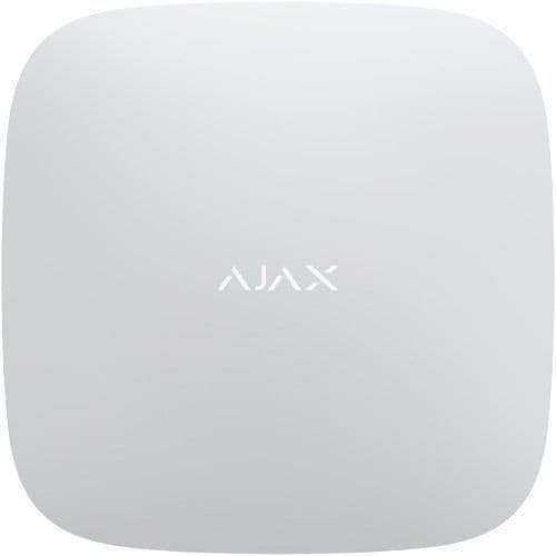 Ajax 22925 40 WH1 Hub 2 Plus 4-Channel Wireless Control Panel Wi-Fi White