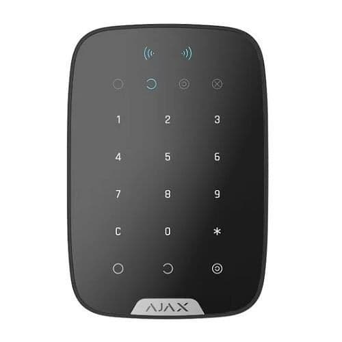 Ajax 26100 83 BL KeyPad Plus Wireless Indoor Touch Keypad Black