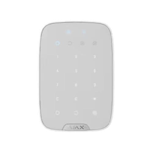 Ajax 70224 83 WH1 KeyPad Plus S Wireless Indoor Touch Keypad White