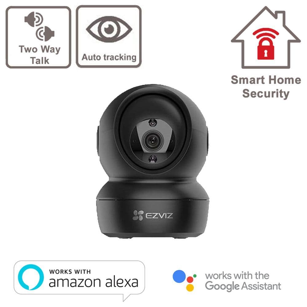 C6N Black EZVIZ Smart Wi-Fi Pan & Tilt 360 1080p Indoor Camera - Two ...