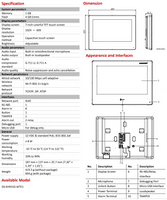 DS-KH9310-WTE1 White Hikvision 7 Indoor Android Station IP Intercom