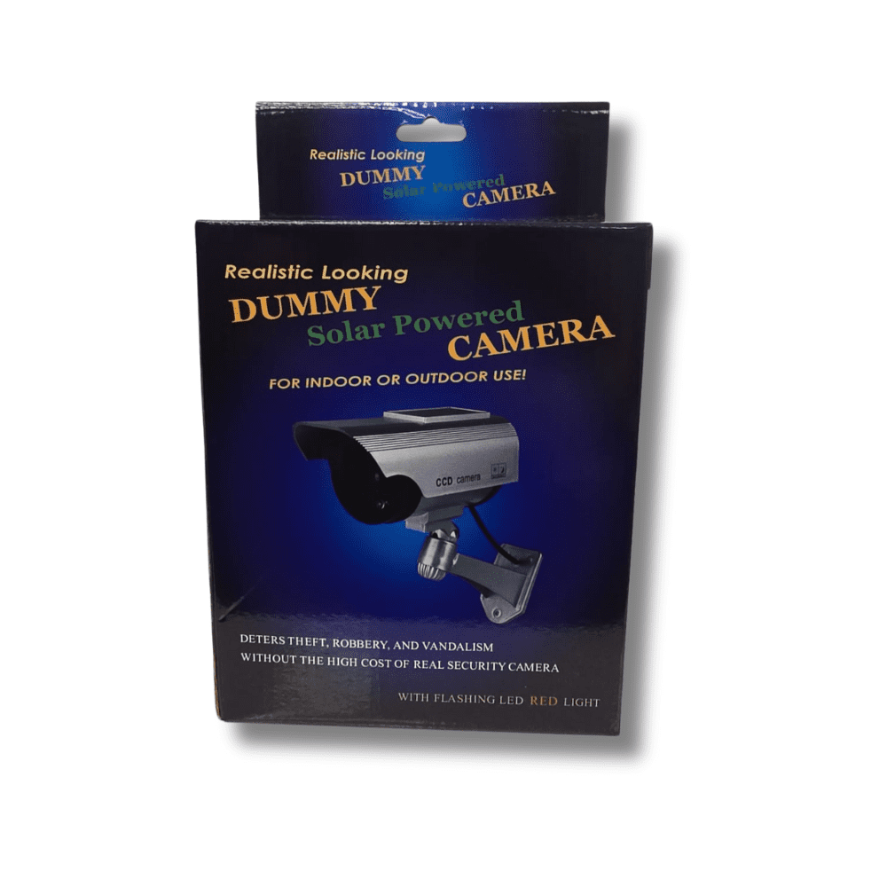 Dummy CCTV Surveillance Bullet Camera - Solar Powered