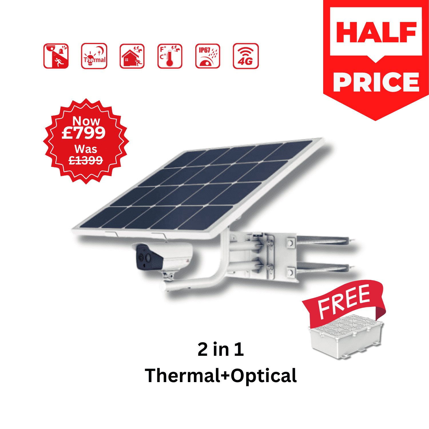 Hikvision DS-2TXS2628-3P/QA/GLT/CH30S80 Solar-powered Thermal Camera ...