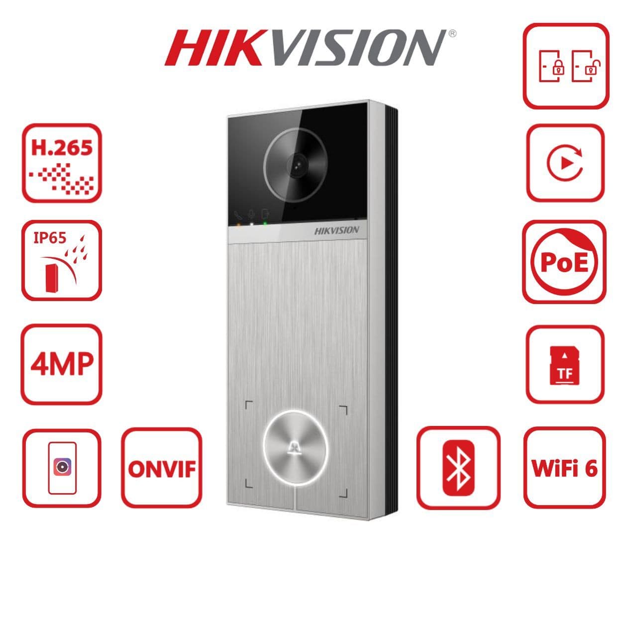 Hikvision DS-KV6114-MWBE1 Smart IP Villa Door Station