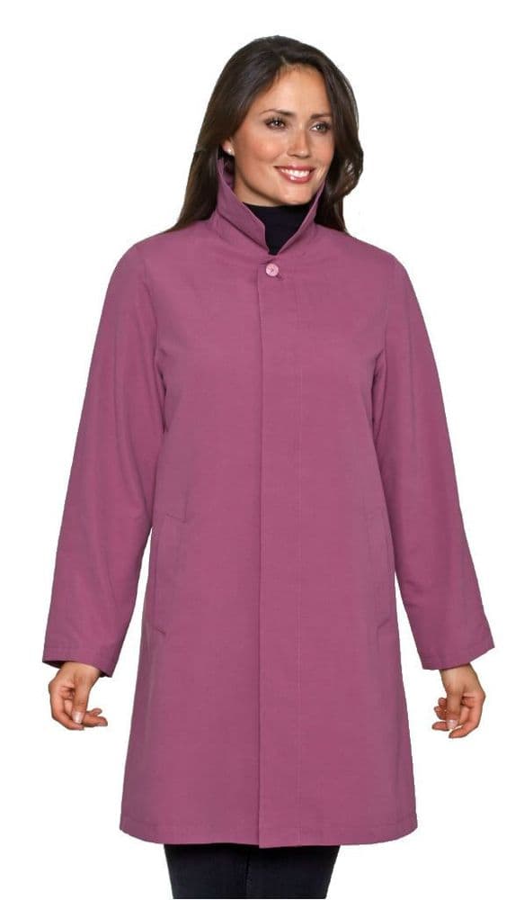 Womens Heather Microfibre Coat db696