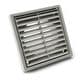 Fixed Four Inch White External Extractor Fan Grille 100mm Spigot