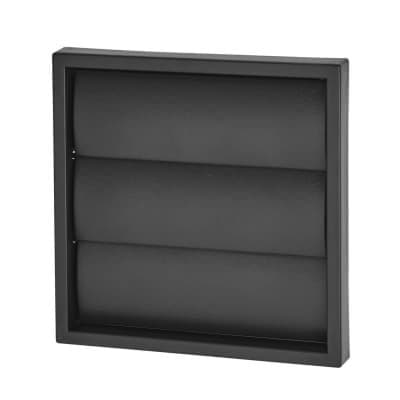 Manrose 100mm - 4 inch Gravity Grille - Black | Extractor Fan World