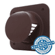 4 Inch 'No Resist' Brown Energy Saving Back Draught Grille