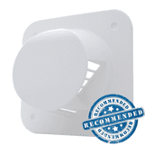 Ventilation In Line Backdraught Shutter for 4 Inch, 100mm Ducting