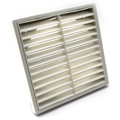 External Extractor Fan Grille | 150mm Spigot |Fixed | White