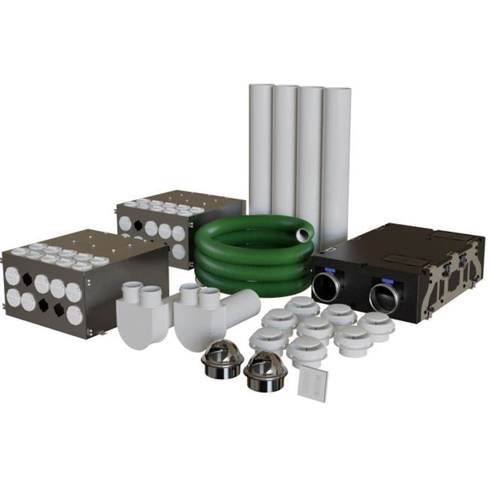 Blauberg Komfort 4-Bed House, Complete Horizontal MVHR Heat Recovery ...