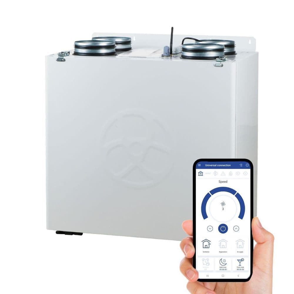 Blauberg Komfort 4-Bed House, Complete Vertical MVHR Heat Recovery ...