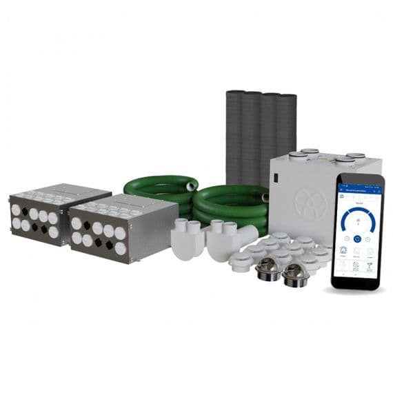 Blauberg Komfort 5-Bed House, Complete Vertical MVHR Heat Recovery ...