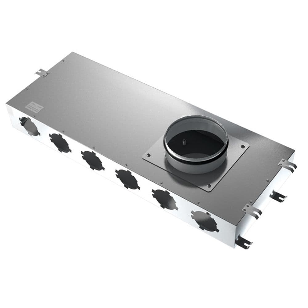 BlauFast 75mm Metal Radial Duct Manifold Box - 160mm Connection - 8 ...